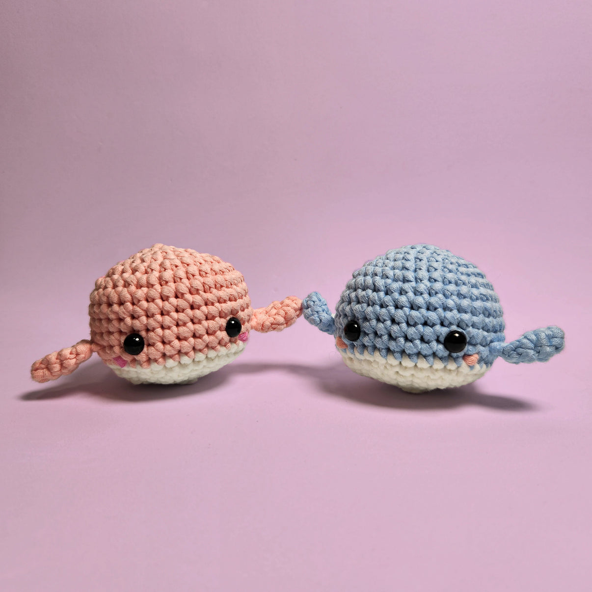 Pink Finn the Whale | Beginner Crochet Kit – The Squishy Pals
