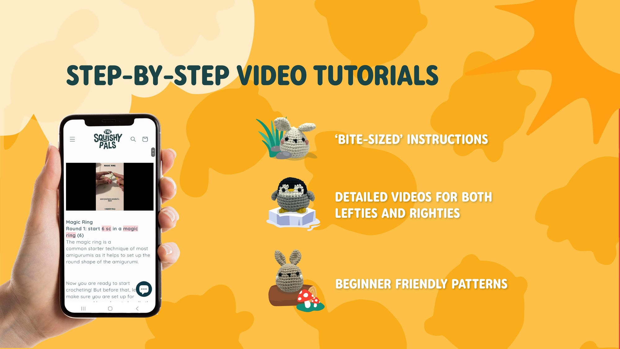 The Squishy Pals | Best Amigurumi Kits for Beginners